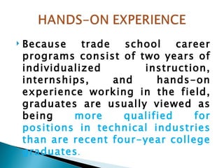 Trade schools for development | PPT