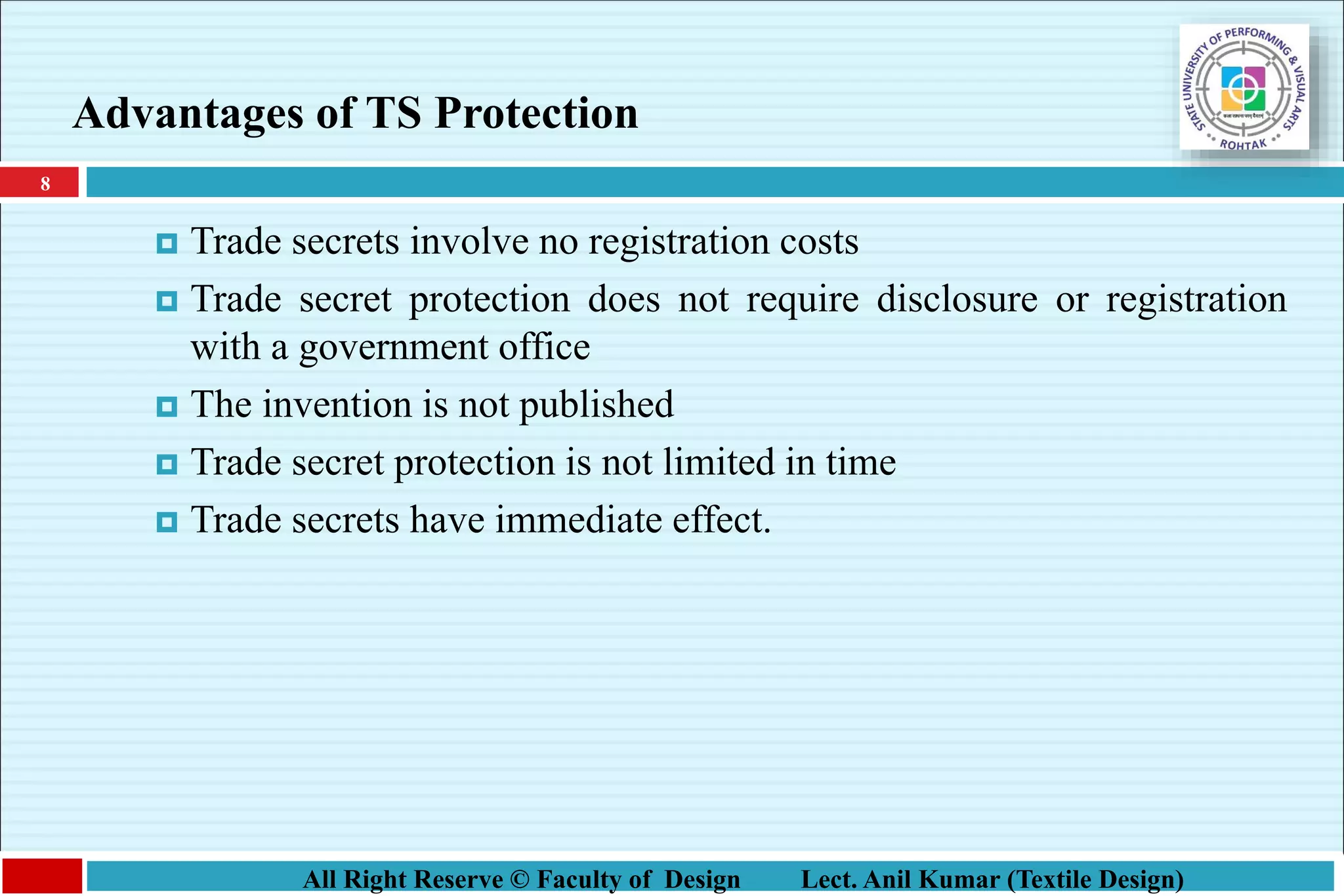 Intellectual Property Rights [Trade Secret] | PDF