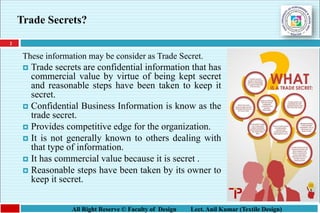 Intellectual Property Rights [Trade Secret] | PDF