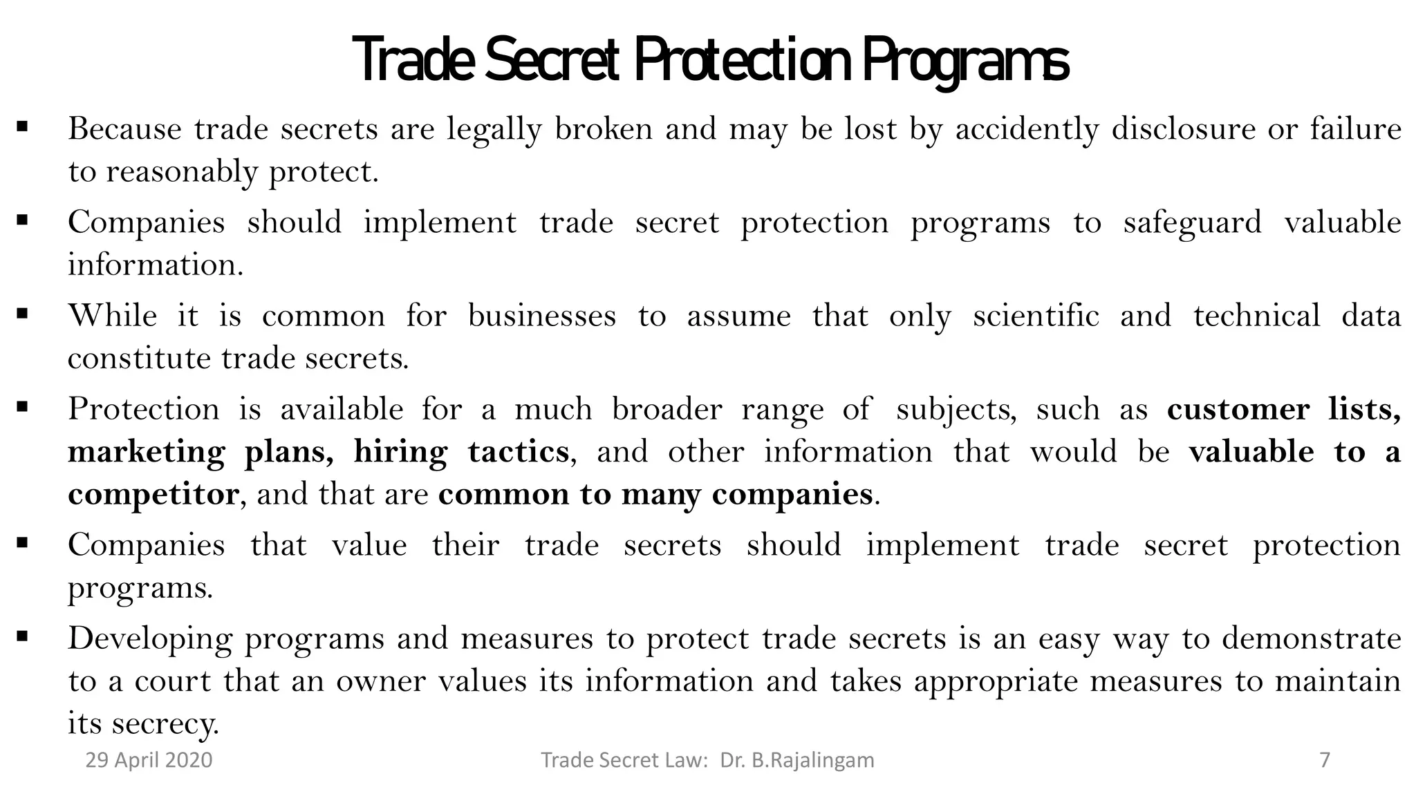 Trade secrete litigation | PPTX