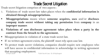 Trade secrete litigation | PPTX