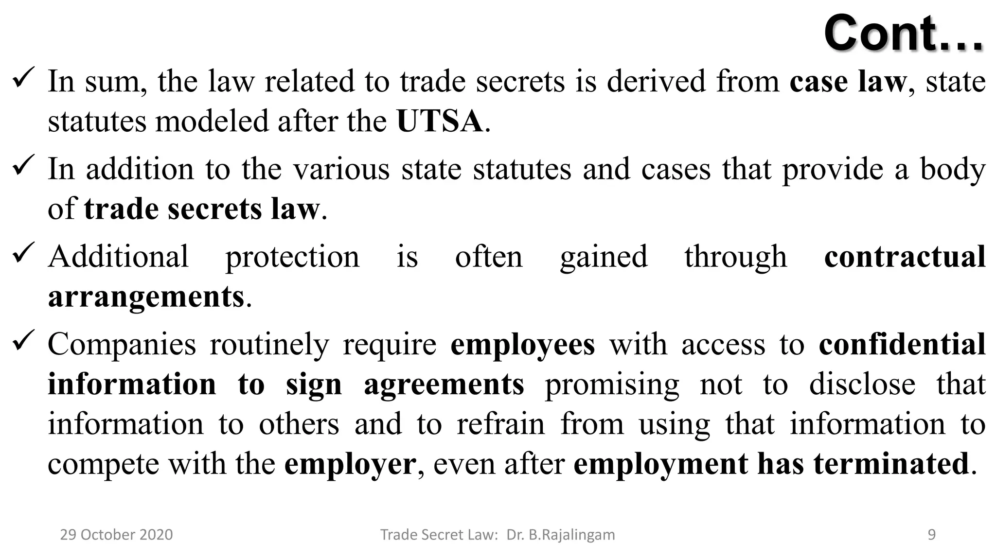 Trade secret law | PPTX