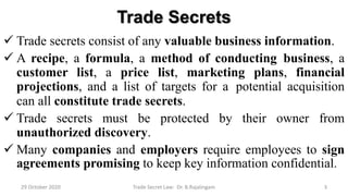 Trade secret law | PPTX