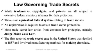 Trade secret law | PPTX