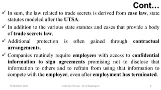 Trade secret law | PPTX