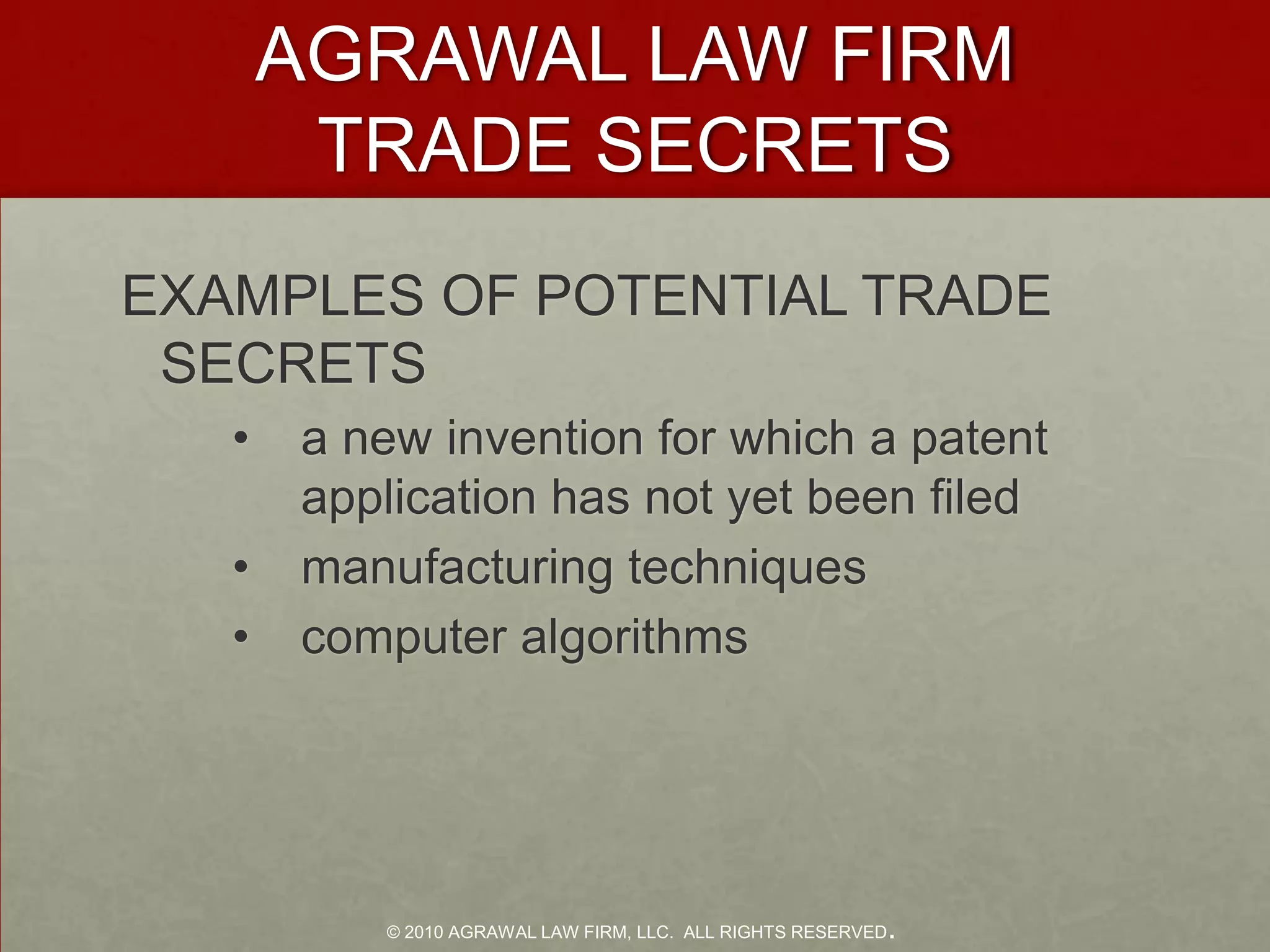 Trade secrets | PPT
