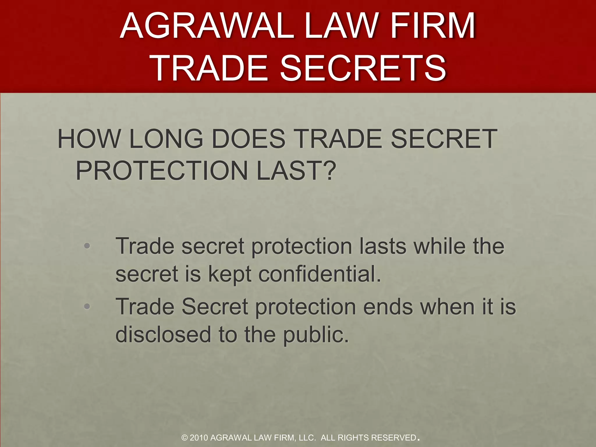 Trade secrets | PPTX