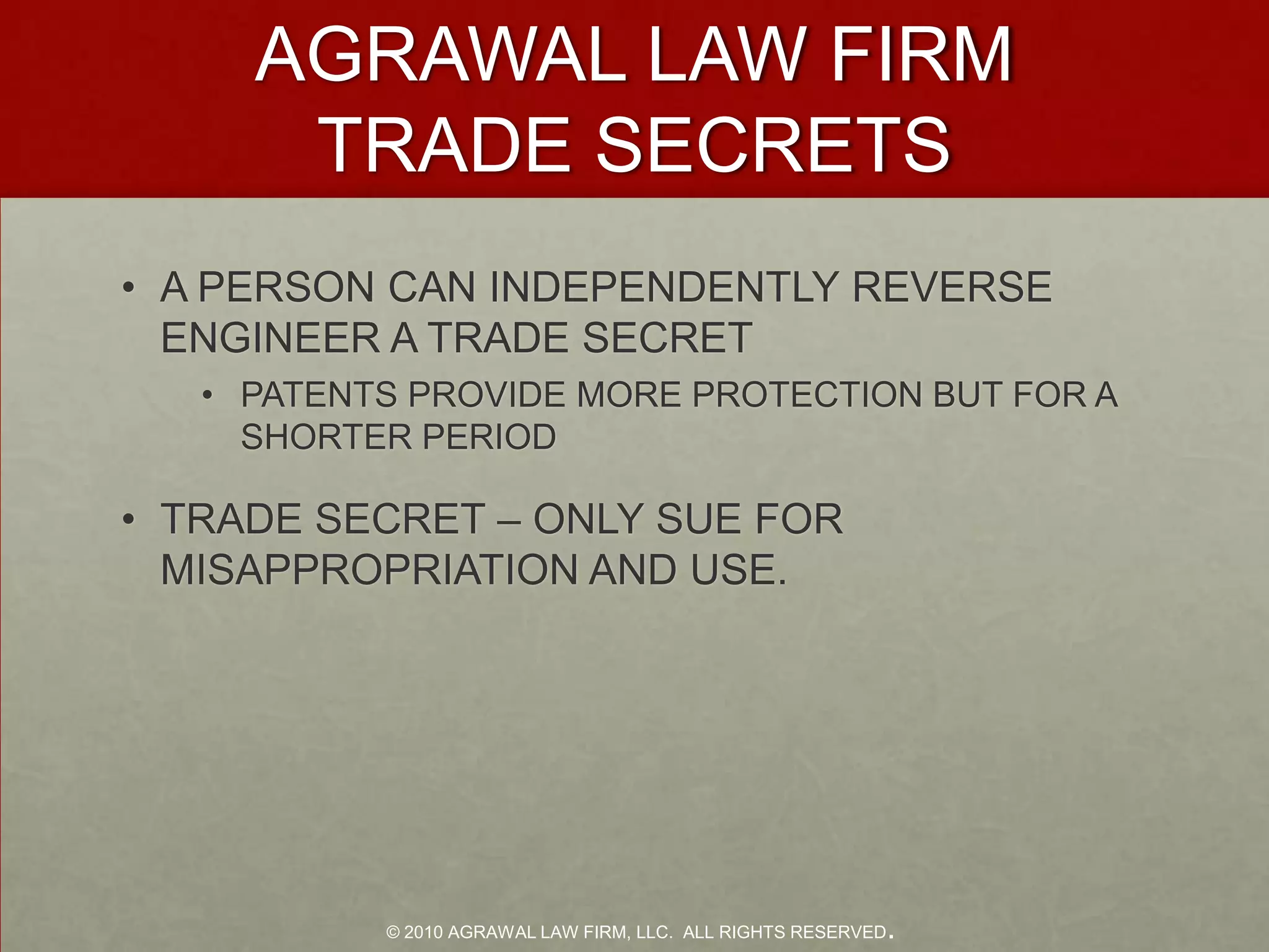 Trade secrets | PPTX