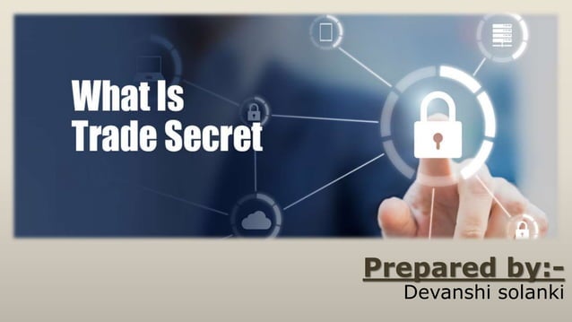 Presentation on Trade secrets | PPTX