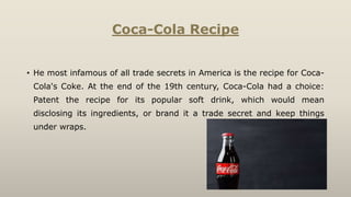 Presentation on Trade secrets | PPTX