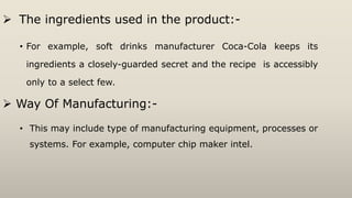 Presentation on Trade secrets | PPTX