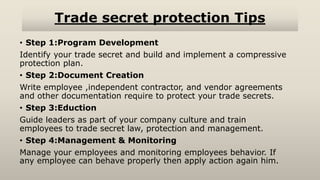 Presentation on Trade secrets | PPTX