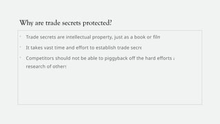 Trade Secrets Presentation for Business Law | PPTX
