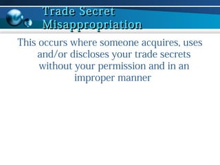 Trade Secrets Law | PPT