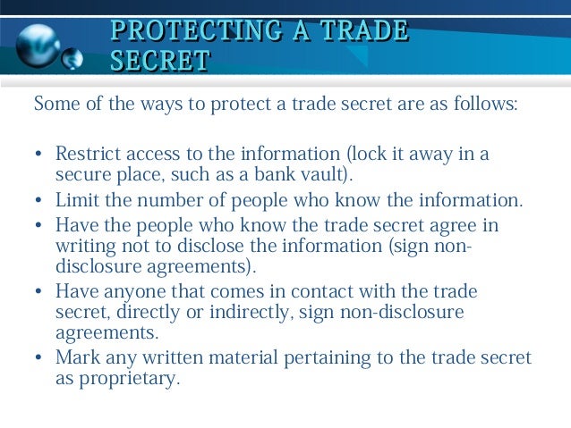 Trade Secrets Law