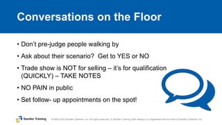 Sandler Approach to Trade shows | PPT