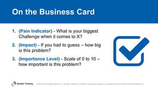 Sandler Approach to Trade shows | PPT