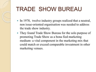 Trade shows history and importance | PPT