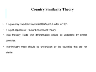 Trade Theories.pptx | Commodities | Economy