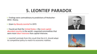 International trade theories and whith explain | PPTX