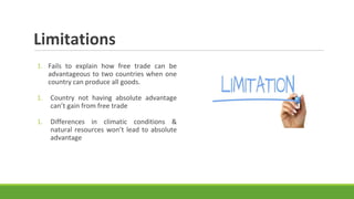 International trade theories and whith explain | PPTX