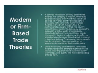 Trade Theories | PDF