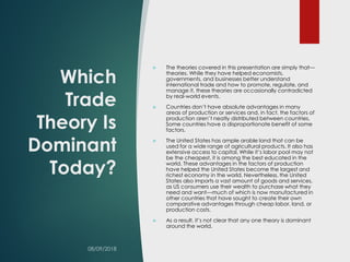 Trade Theories | PDF