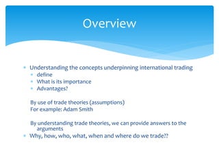 Trade theories seminar.pptx Dr. E Maramwidze | PPTX