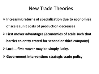 Trade theory | PPT