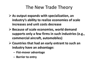 Trade theory | PPT