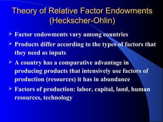 Trade theory ch. 5 | PPT
