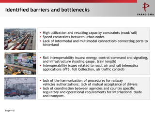 Trade Corridors and Multimodal Transport Corridors in Europe | PDF