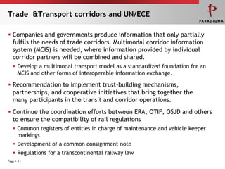 Trade Corridors and Multimodal Transport Corridors in Europe | PDF