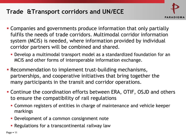 Trade Corridors and Multimodal Transport Corridors in Europe | PDF