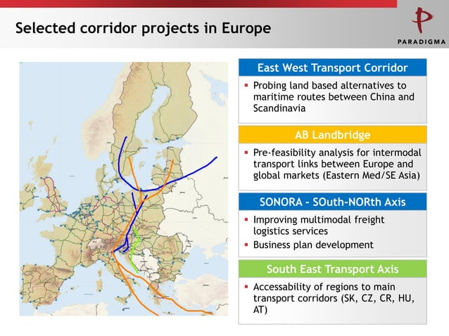 Trade Corridors and Multimodal Transport Corridors in Europe | PDF
