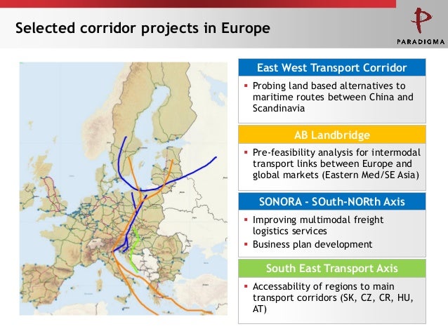 Trade Corridors and Multimodal Transport Corridors in Europe