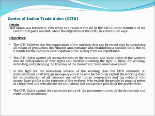 trade union ACT AND INDUSTRIAL RELATIONS | PPT