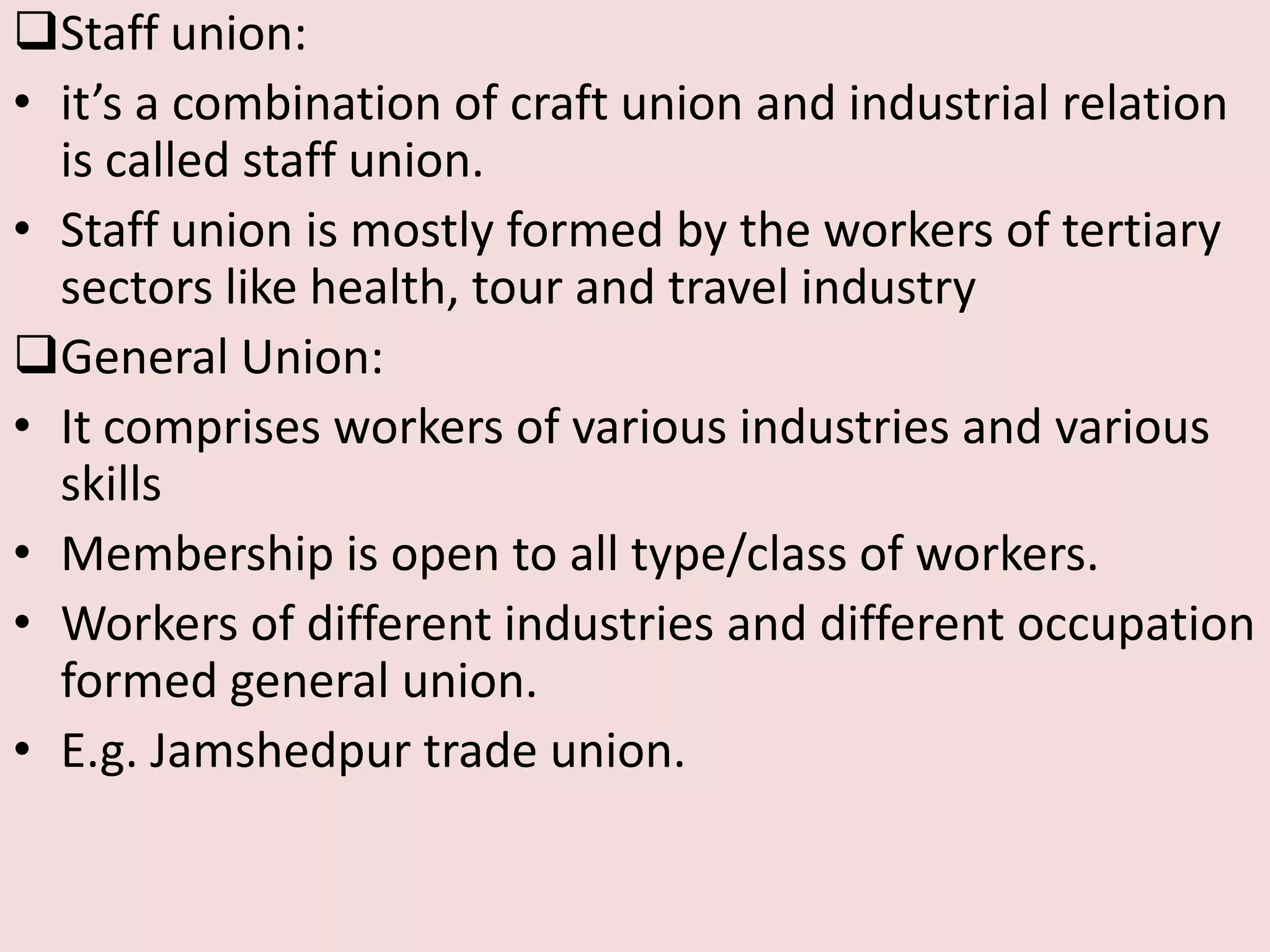 Trade union | PPTX