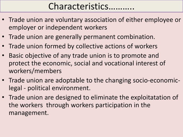 Trade union | PPTX | Business | Business and Finance