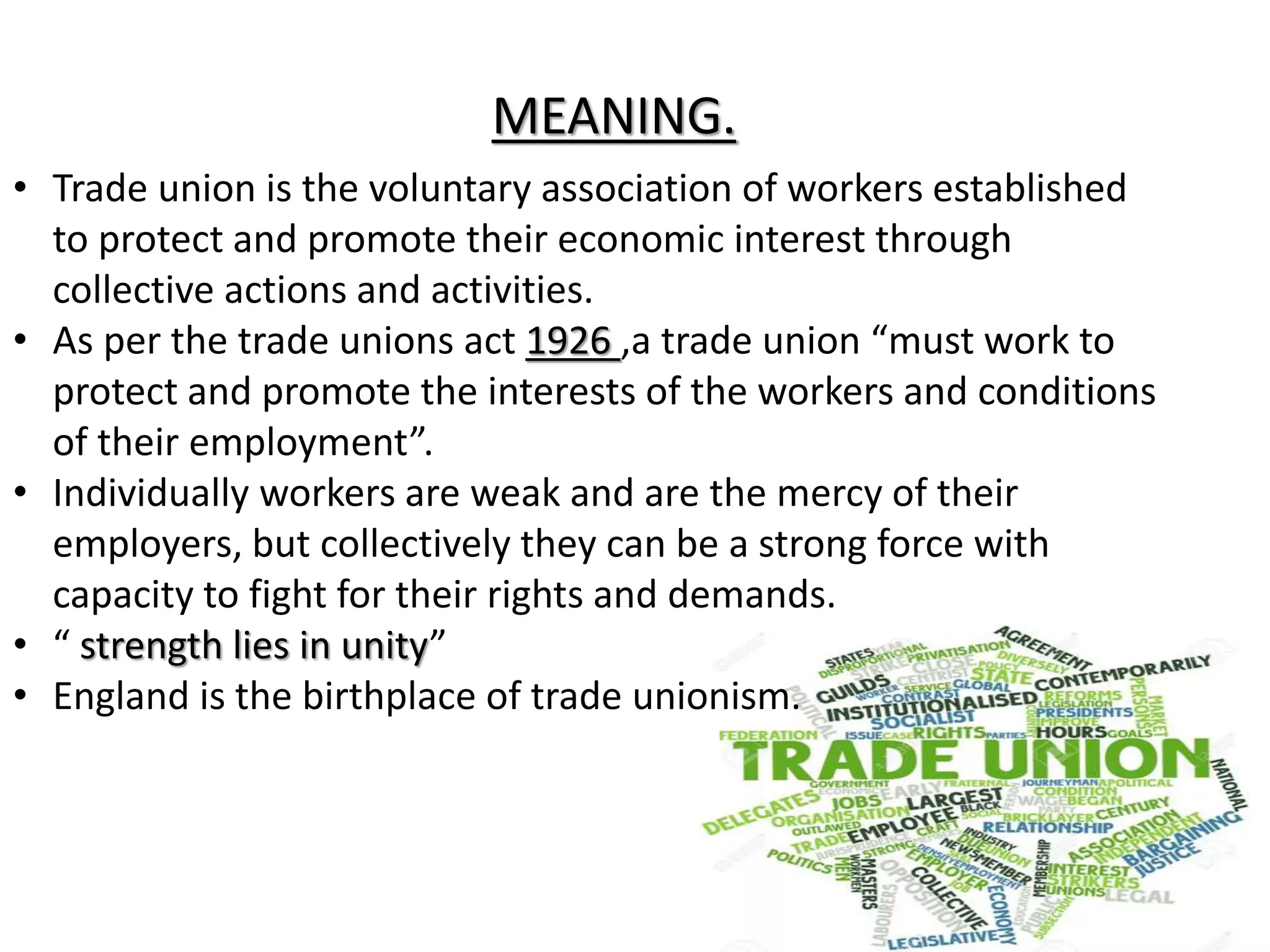 Trade union | PPT