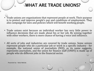 Trade Union-MSW | PPTX