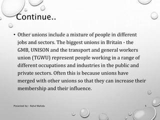 Trade Union-MSW | PPTX