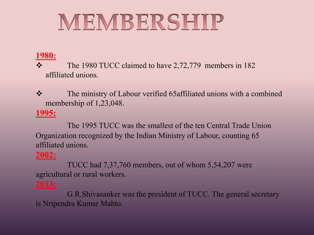 Trade union coordination center | PPT