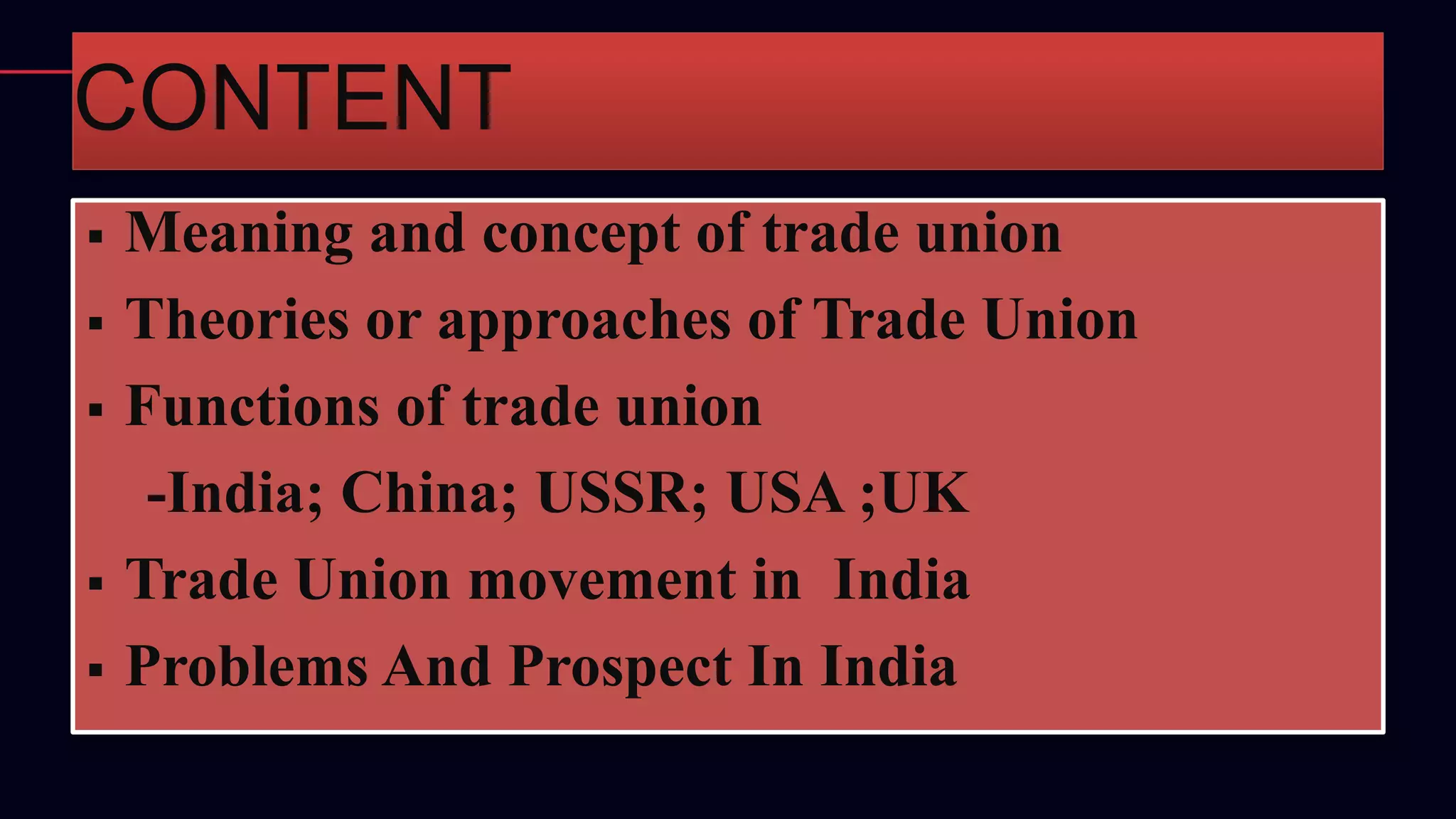 Trade union, Human Resource Management. Industrial Relations | PPTX