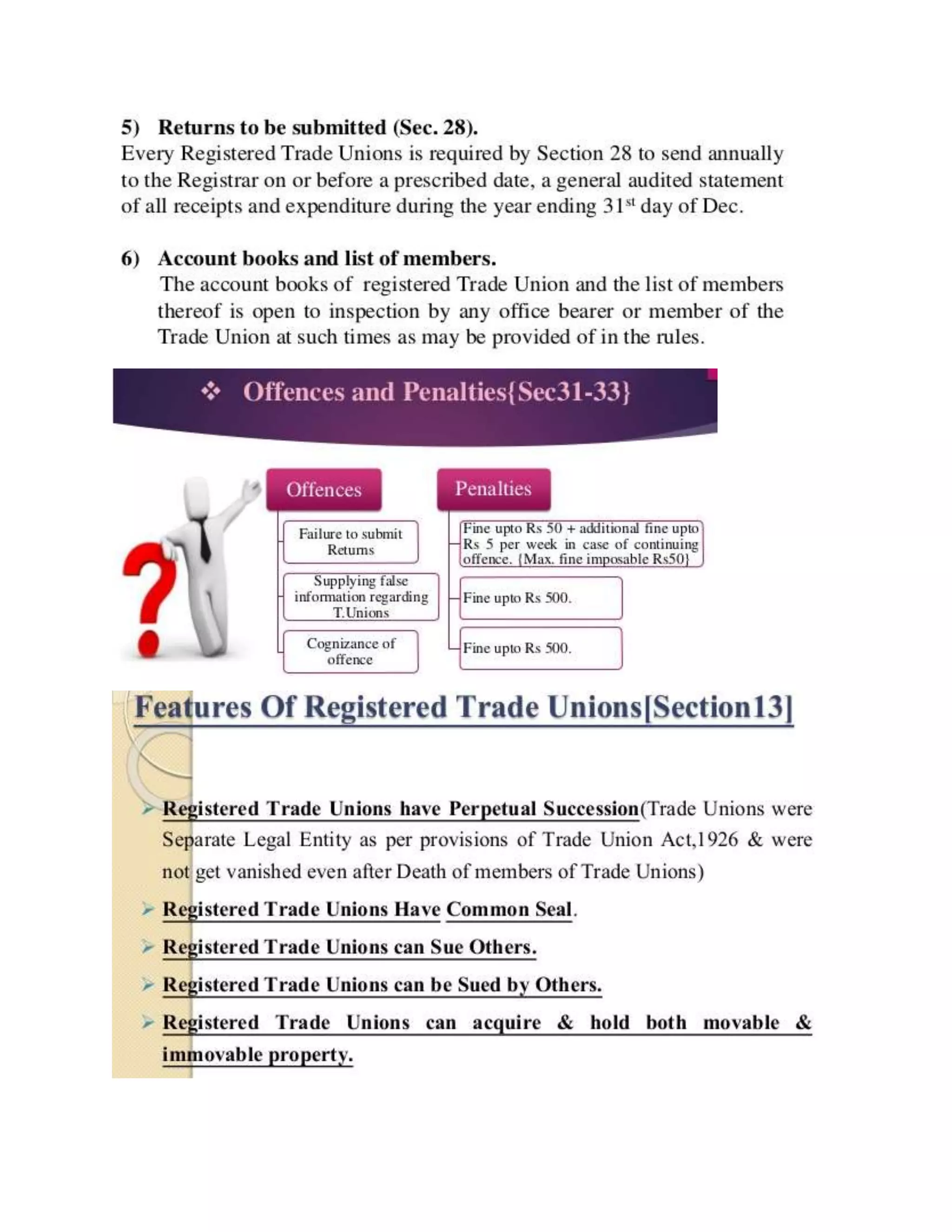Trade union act | DOCX