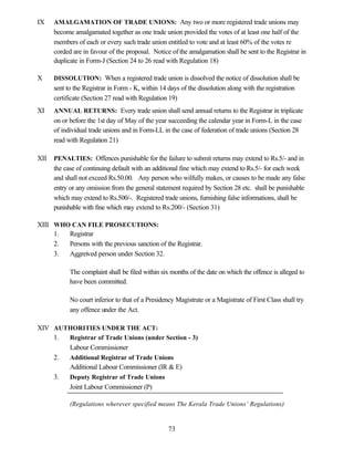 Trade union act 1926 | PDF