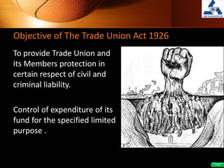 Trade Union Act 1926 | PDF
