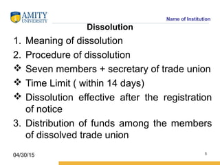 Trade union act 1926 | PPT