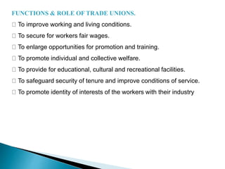 Trade union act 1926 | PPTX | Law