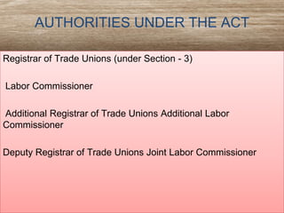 Trade union act 1926 | PPT
